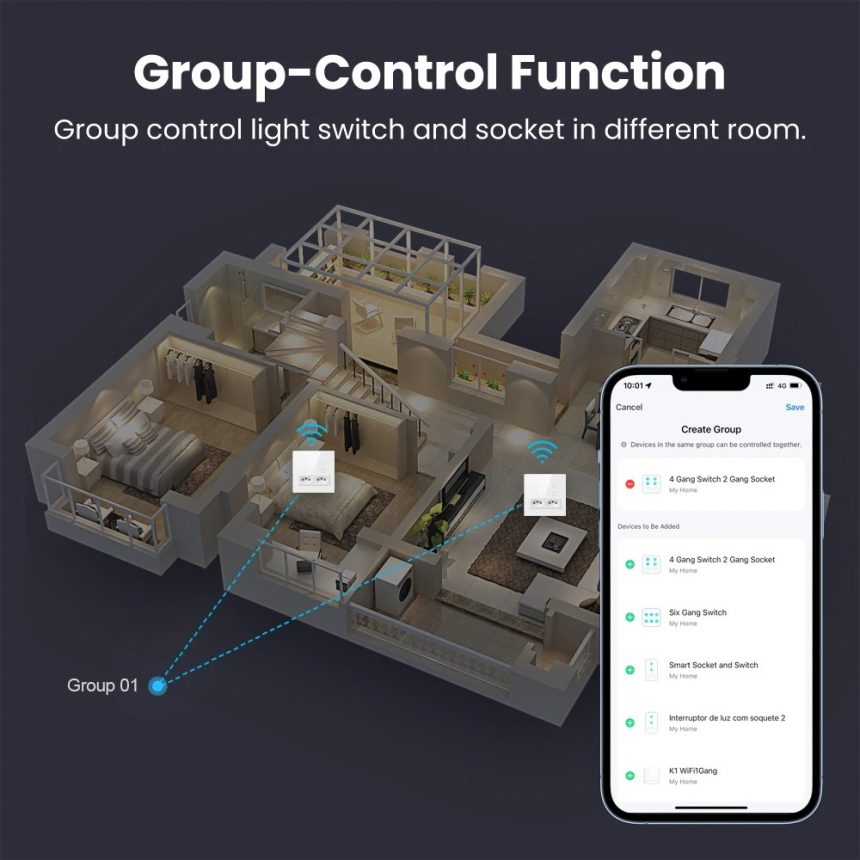 Smart Home Switch And Socket (WOT18) | AVATTO Smart