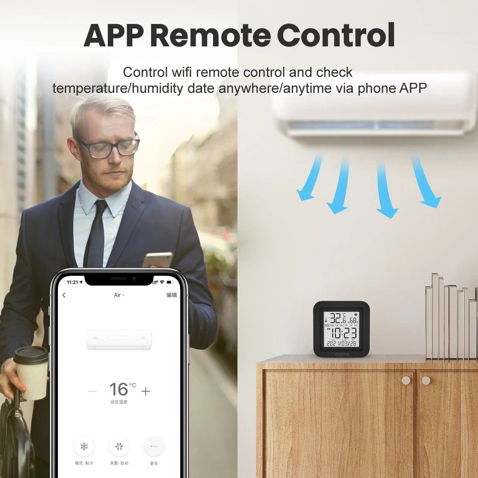 Smart Temperature Sensor (S09) - AVATTO Smart Home