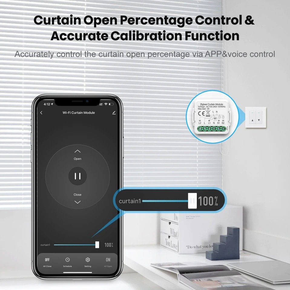 Zigbee Curtain Module | WIFI Curtain Module | AVATTO Smart